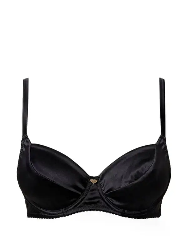 TWINSET Satin Underwire Bra - Black