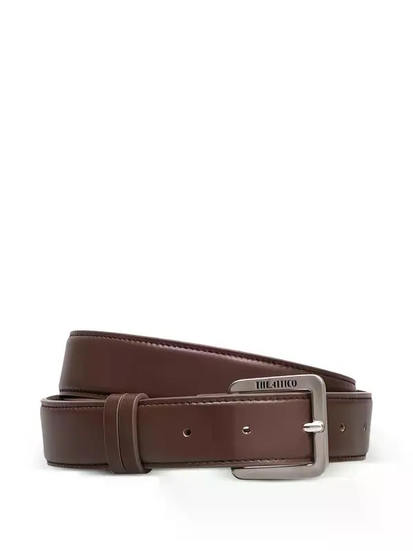 Attico Logo Buckle Belt - Brown
