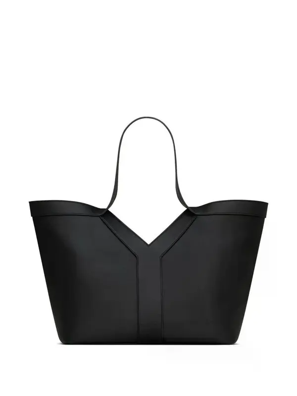 Saint Laurent Y Logo Shoulder Bag - Black
