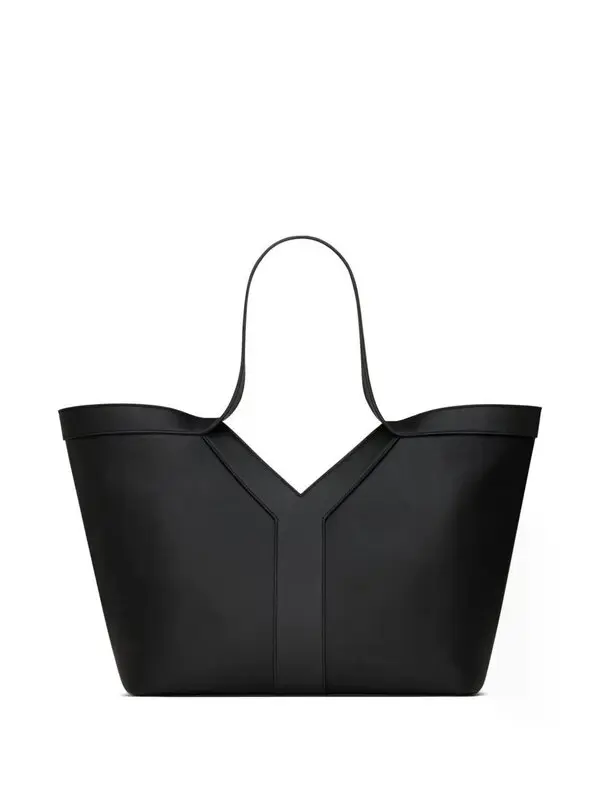 Saint Laurent Y Logo Shoulder Bag - Black