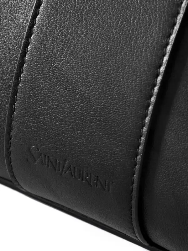 Saint Laurent Y Logo Shoulder Bag - Black