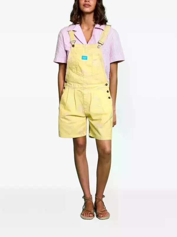 FAVORITE PEOPLE Lemon-print Playsuit With Adjustable Straps