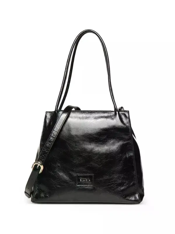 BIASIA Leather Tote Bag - Black