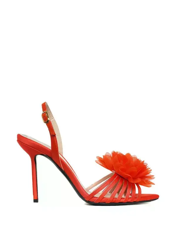 GINISSIMA Julia Heeled Sandals - Orange