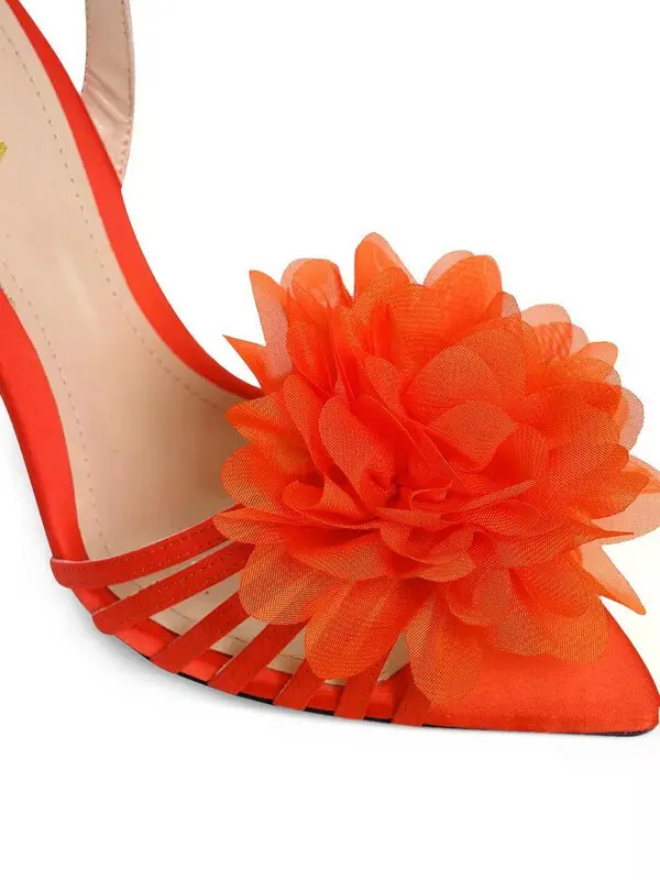 GINISSIMA Julia Heeled Sandals - Orange