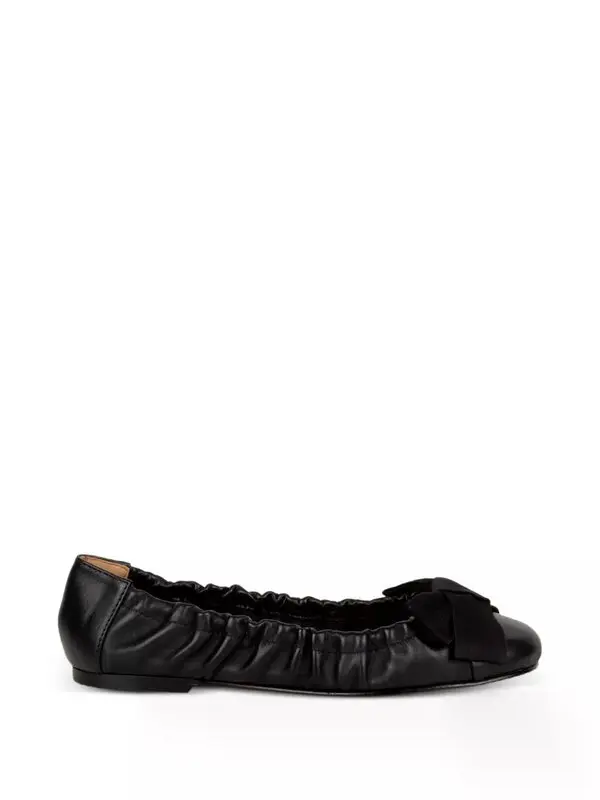 Status Ribbon-detail Ballerinas - Black