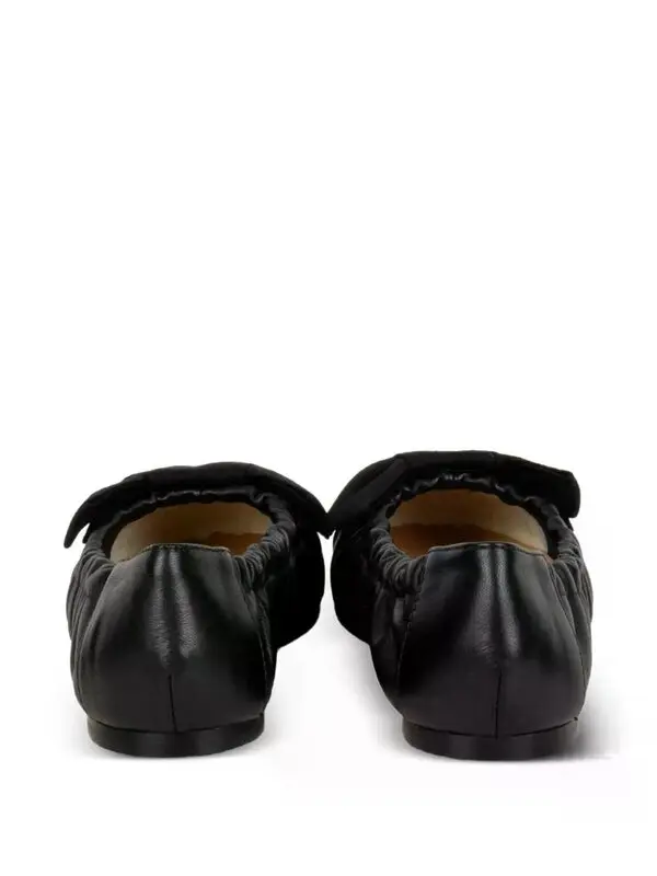 Status Ribbon-detail Ballerinas - Black