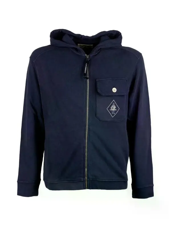 C.P. COMPANY Malfilè Zip-front Hooded Sweatshirt