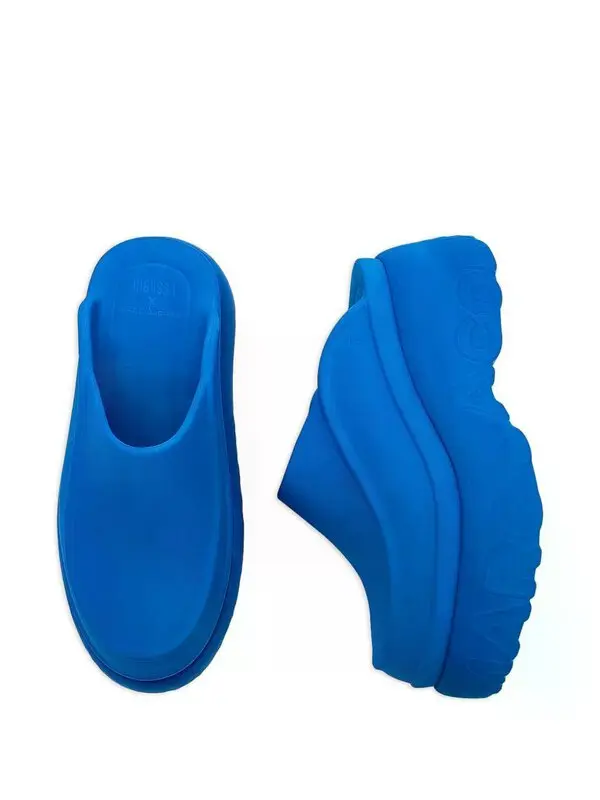 Marc Jacobs X Melissa Logo-embossed Mules - Blue