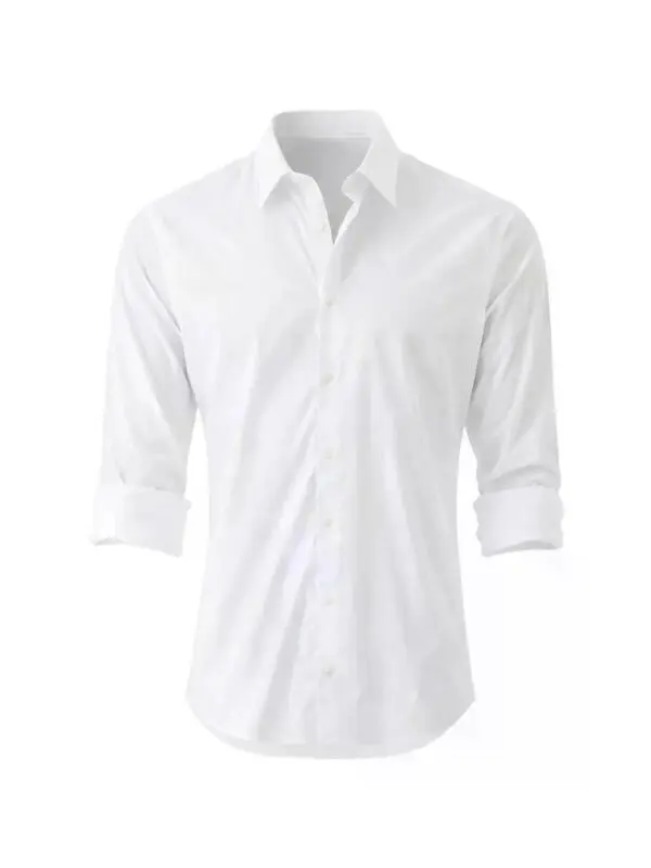 PATRICK ASSARAF Darted Long-sleeved Cotton Shirt