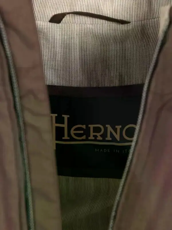Herno Zip-up Cotton Bomber Jacket - Brown