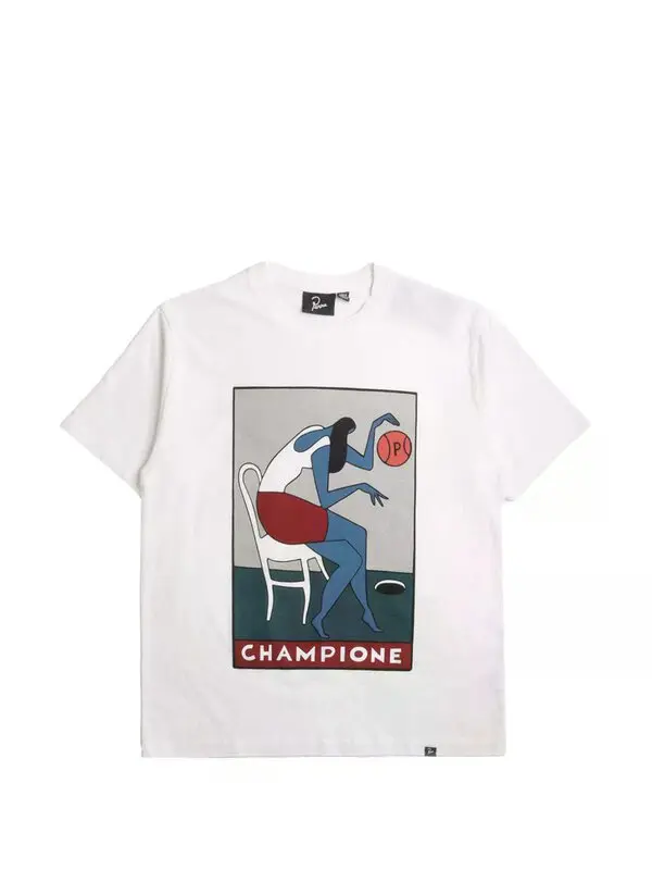 PARRA Champione Cotton T-shirt - White