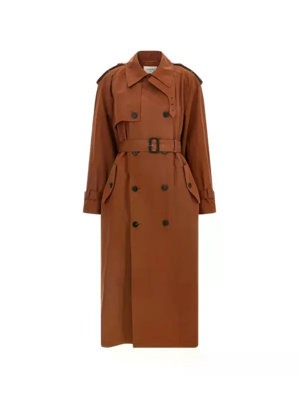 Saint Laurent Belted Double-breasted Coat