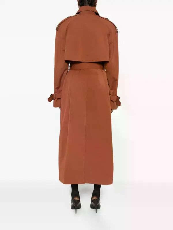 Saint Laurent Belted Double-breasted Coat