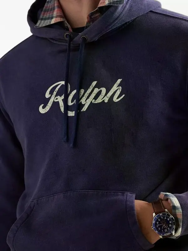 Polo Ralph Lauren Logo-print Hoodie - Blue
