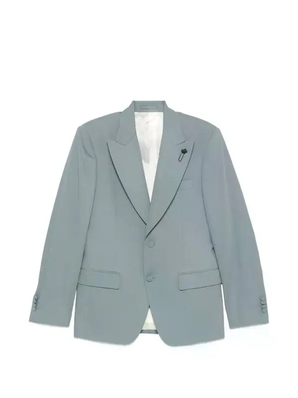LARDINI Peaked-lapels Blazer - Blue