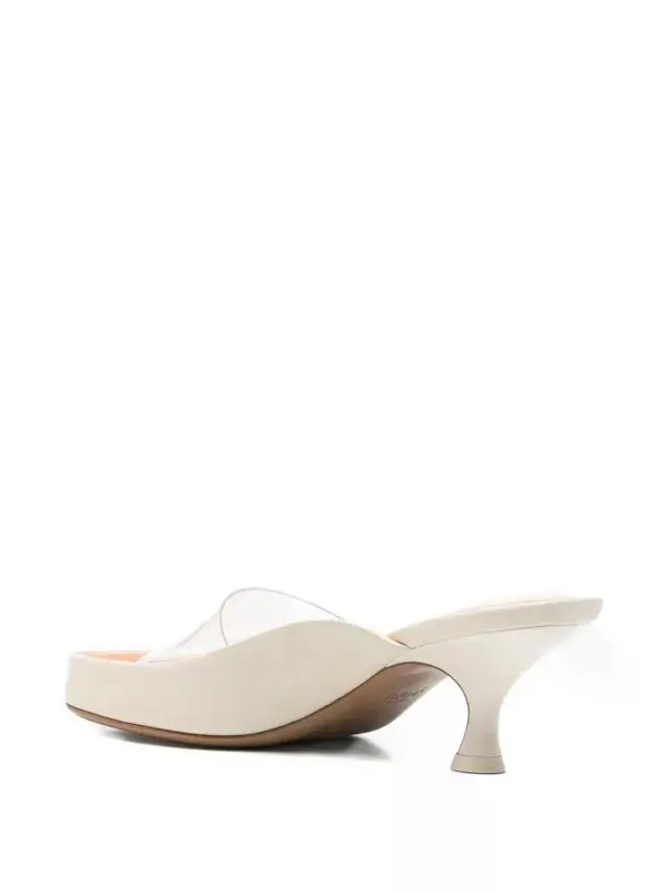 Chloé Junie Heeled Sandals - White