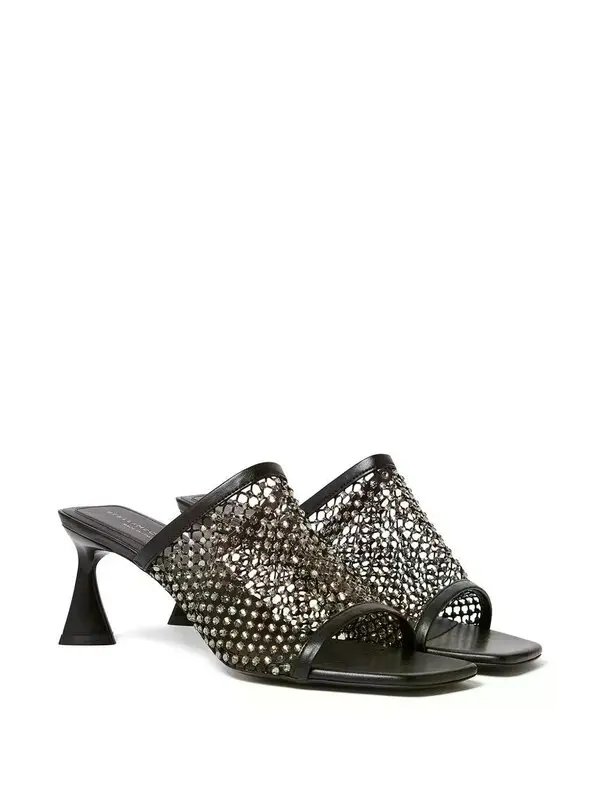Stella McCartney Crystal-embellished Mules - Black