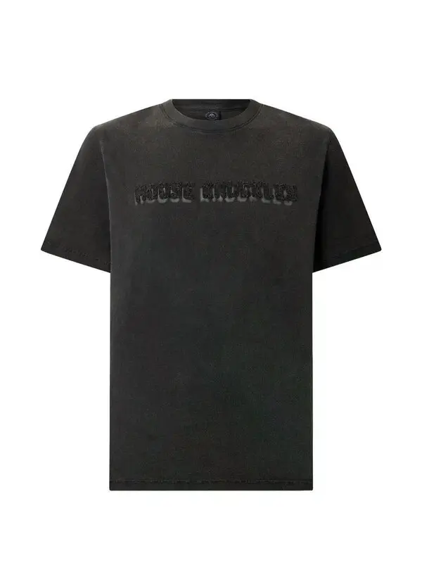 Moose Knuckles Textured Logo T-shirt - Grey