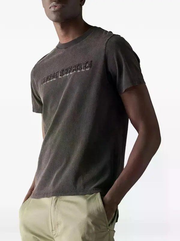 Moose Knuckles Textured Logo T-shirt - Grey