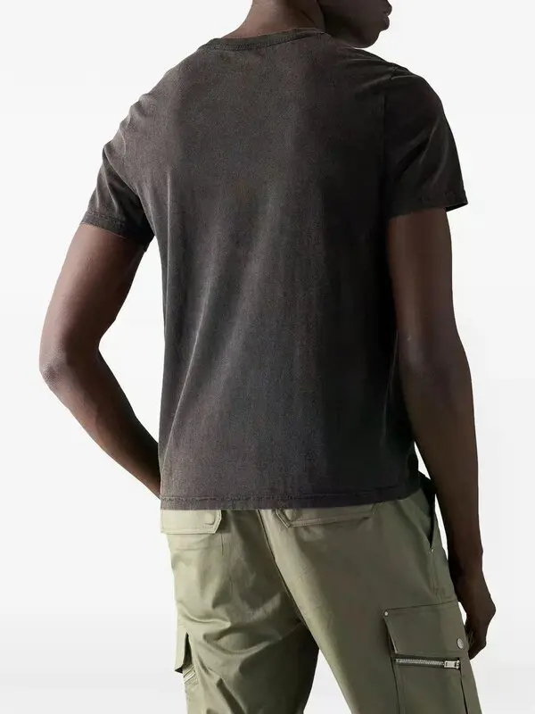 Moose Knuckles Textured Logo T-shirt - Grey