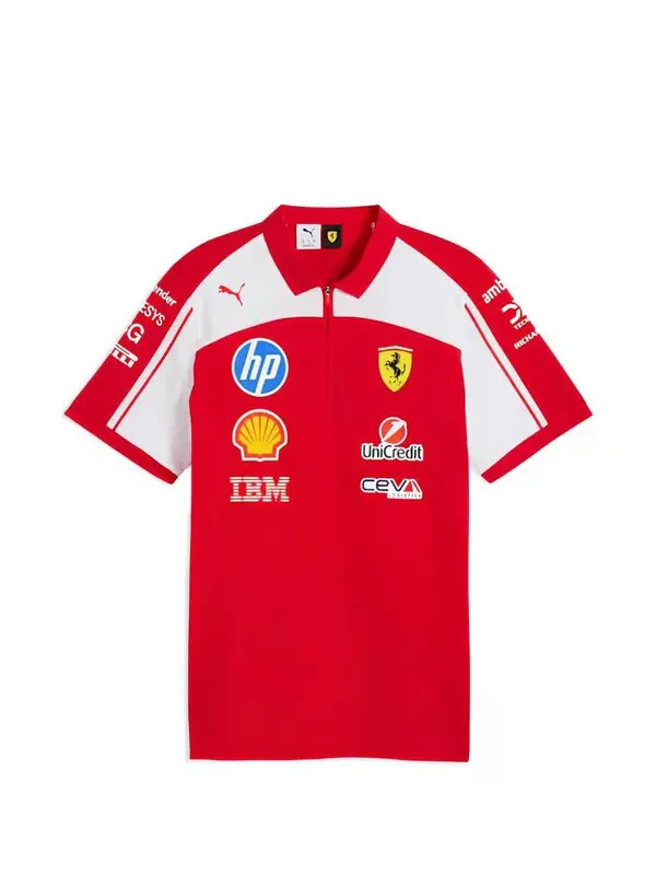 PUMA X Scuderia Ferrari Short-sleeved Polo Shirt - Red