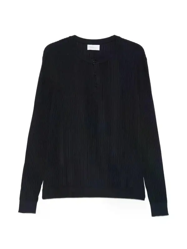 DIANA STUDIO Quarter-button Ribbed Sweater