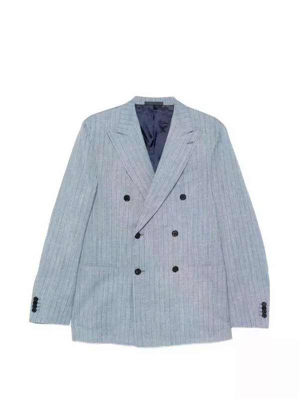 Caruso Aida Pinstripe Double-breasted Blazer