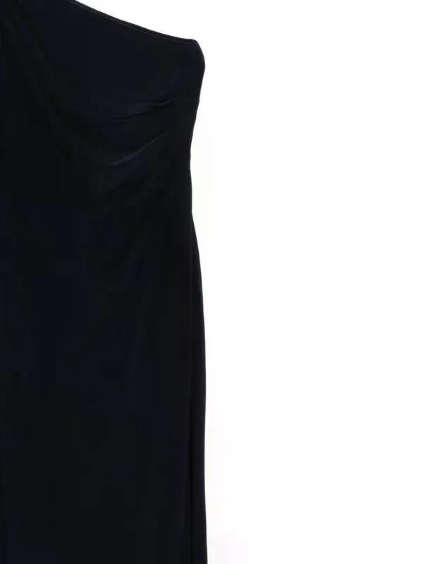 ralph lauren one shoulder dress black Ralph Lauren One Shoulder Navy Dress Rental main image 1