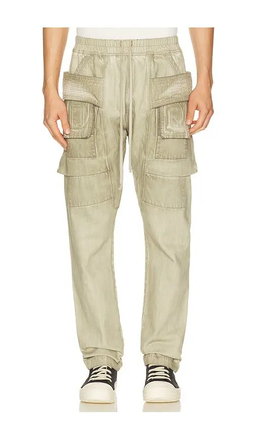 Rick Owens Creatch Cargo Drawstring Pants - Cream