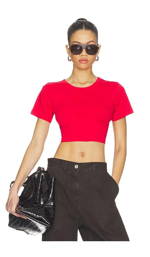 Attico Cropped T-shirt - Red