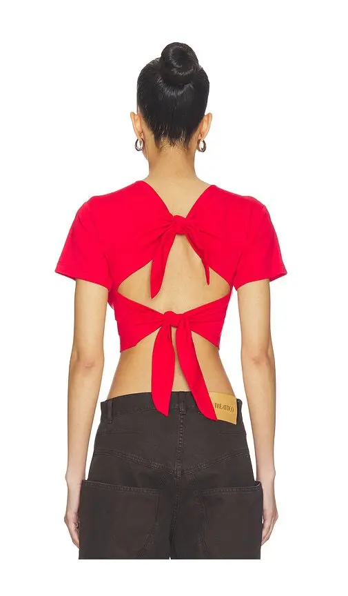 Attico Cropped T-shirt - Red