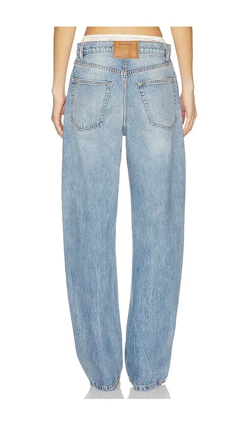 Alexander Wang Silk Prestyle Float Jeans - Blue