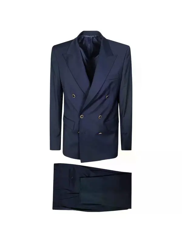 MARSEM Six-buttondouble-breasted Suit - Blue