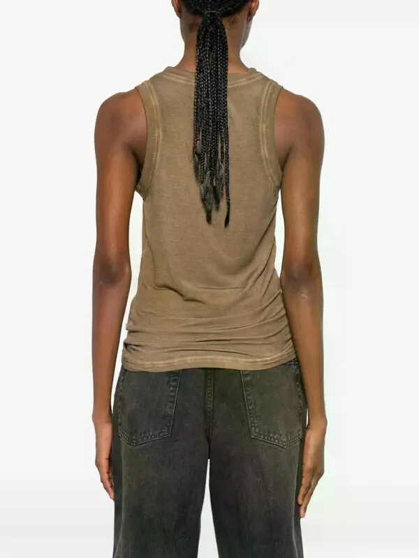 UMA WANG Round-neck Tank Top - Brown