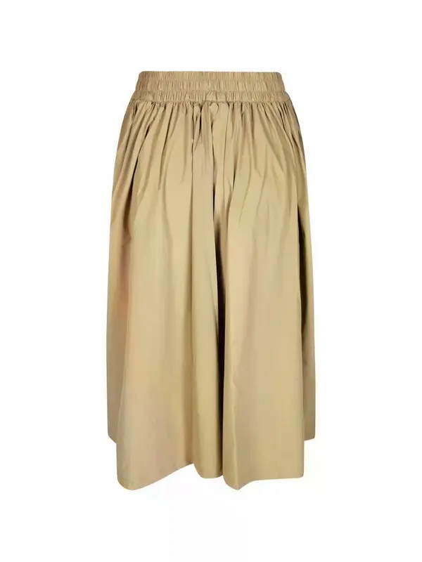 SAVE THE DUCK Midi Skirt With Elasticated Waistband - Neutrals