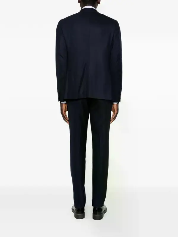 Isaia Buttoned-front Suit - Blue