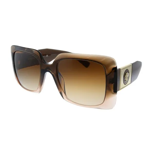 Versace Rectangle Full Rim Sunglasses - Brown (ve_4405_533213)