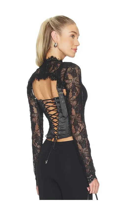 OW Brisa Corset Top - Black