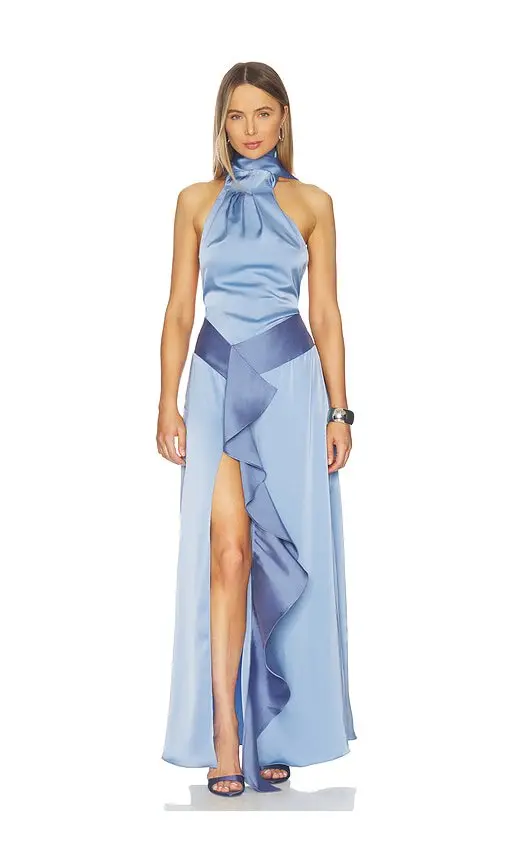 CASONA La Emperifoll Maxi Dress - Blue