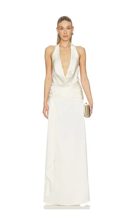 CASONA La Regia Halterneck Gown - Ivory