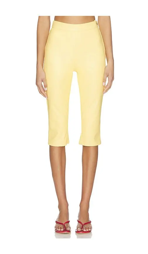 AFRM Calla Pant Cropped Faux Leather