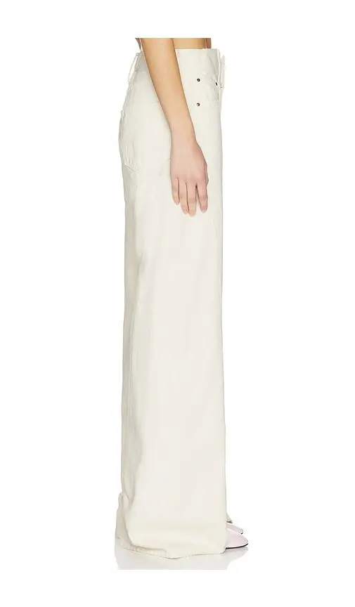 MOTHER The Lemon Twist Sneak Jeans - Ivory