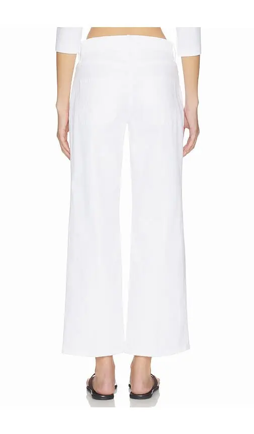 MOTHER The Patch Pocket Mid Rise Maven Ankle Jeans - Ivory