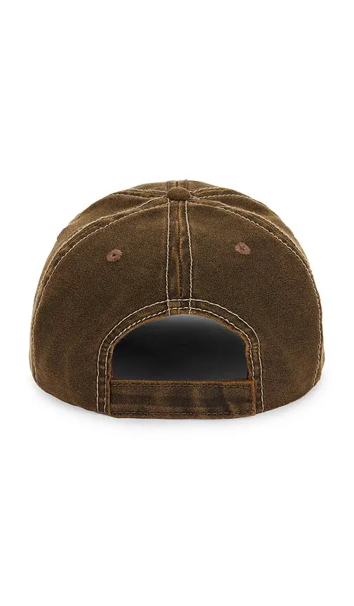 ONE OF THESE DAYS Running Horse Leather Patch Cap