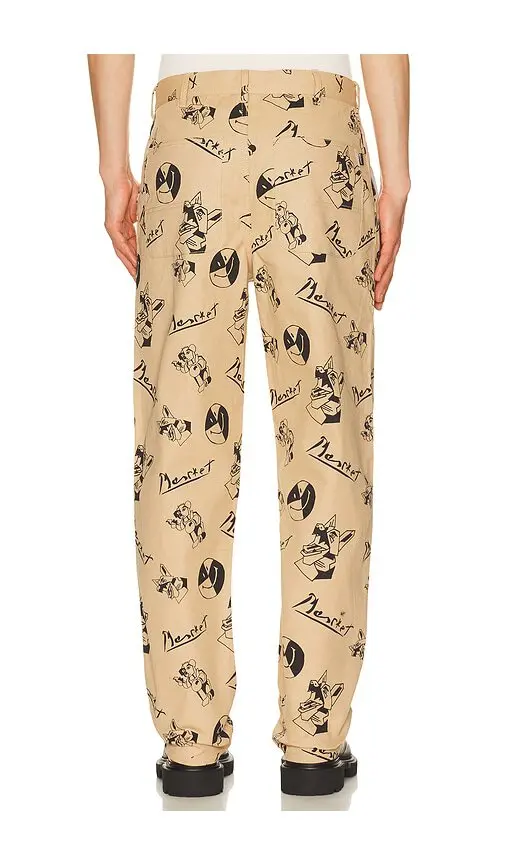 MARKET Smiley Cubism Double Knee Pant - Tan