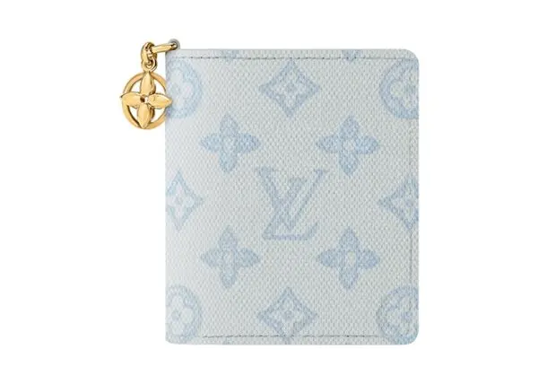 LOUIS VUITTON Charms Pocket Wallet - Bleu Courrier