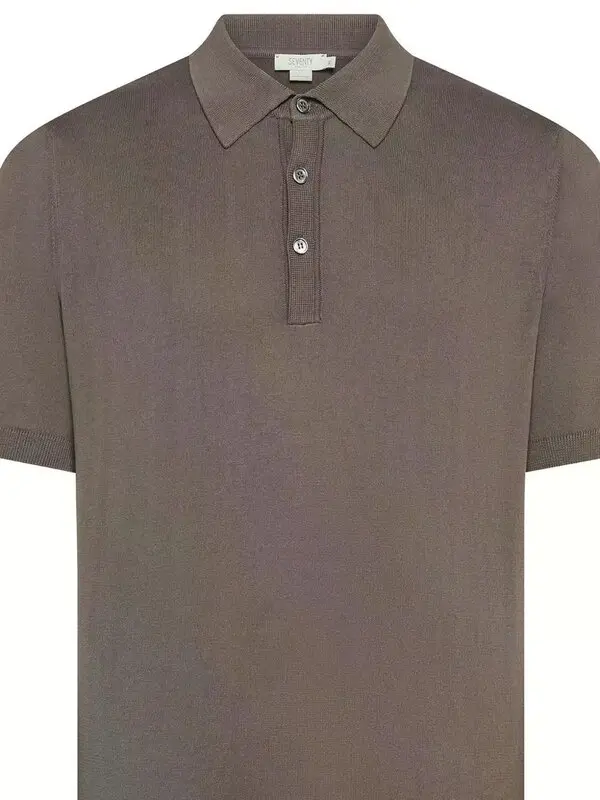 Seventy Buttoned Polo Shirt - Brown