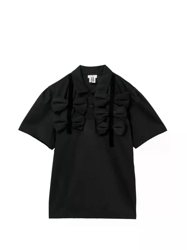 Noir Kei Ninomiya Ruffled Polo Shirt