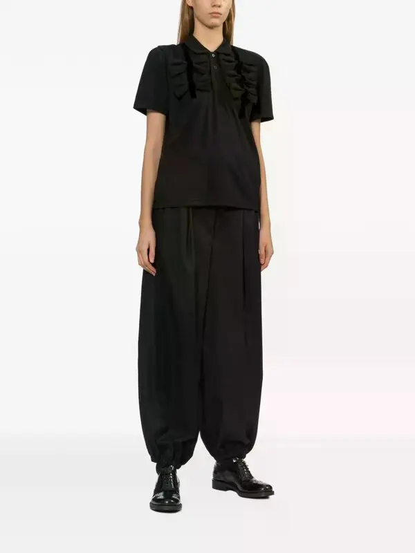 Noir Kei Ninomiya Ruffled Polo Shirt